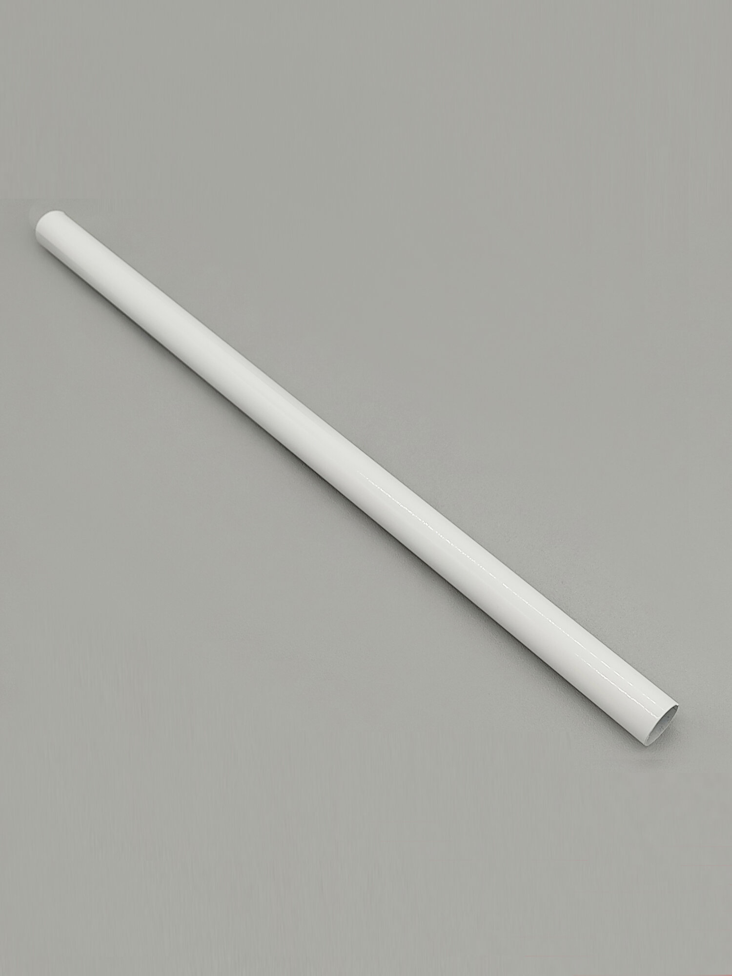 25 мм Труба(штанга) для карниза гладкая белый глянец, длина 125 см