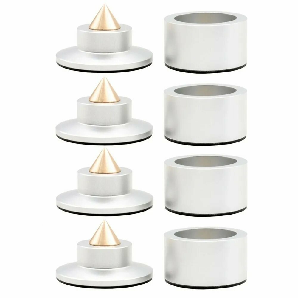 Шипы амортизатора пружины демпфирующая подставка HIFI подставка серебристая