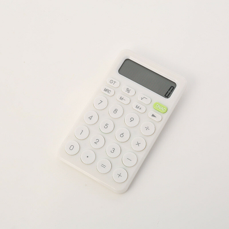 Научный калькулятор chic and functional 8-значный в трендовых цветах для ежедневных расчетов white