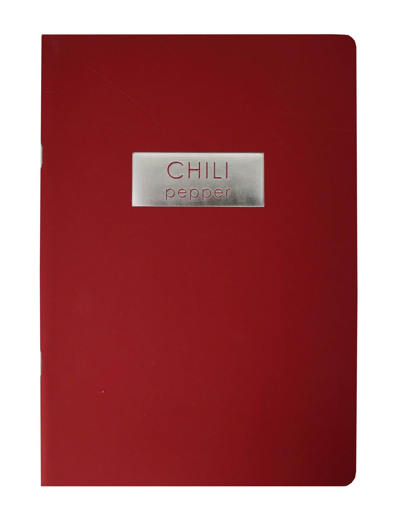 Тетрадь А4 48л кл. "Chili Pepper" мел. картон, ламинация "soft touch", пантон. печать, тисн. фольгой, скругл. углы, скрепка