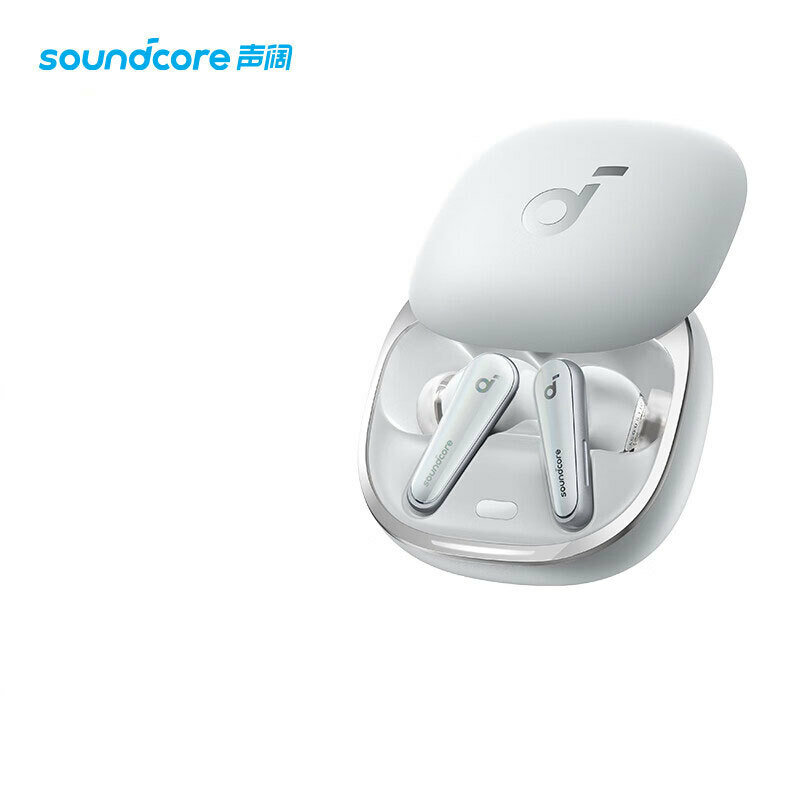 Наушники Soundcore Liberty 4 беспроводные Bluetooth с активным шумоподавлением, стерео True Wireless, белый цвет для