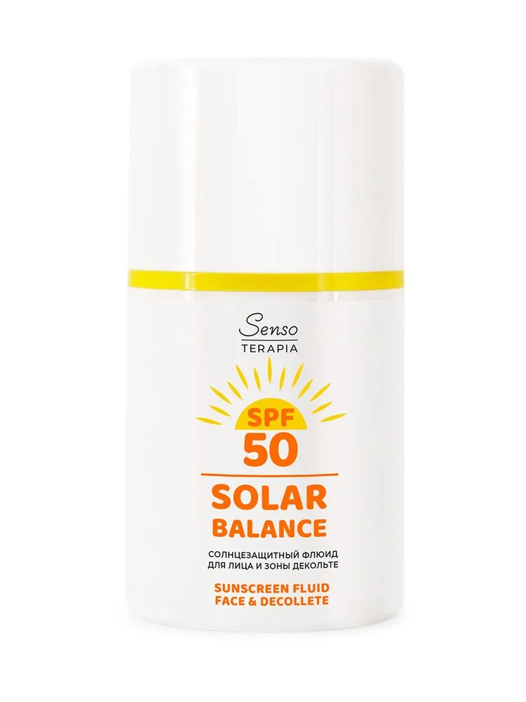 Солнцезащитный флюид SensoTerapia «Solar Balance» для лица и зоны декольте, 50мл