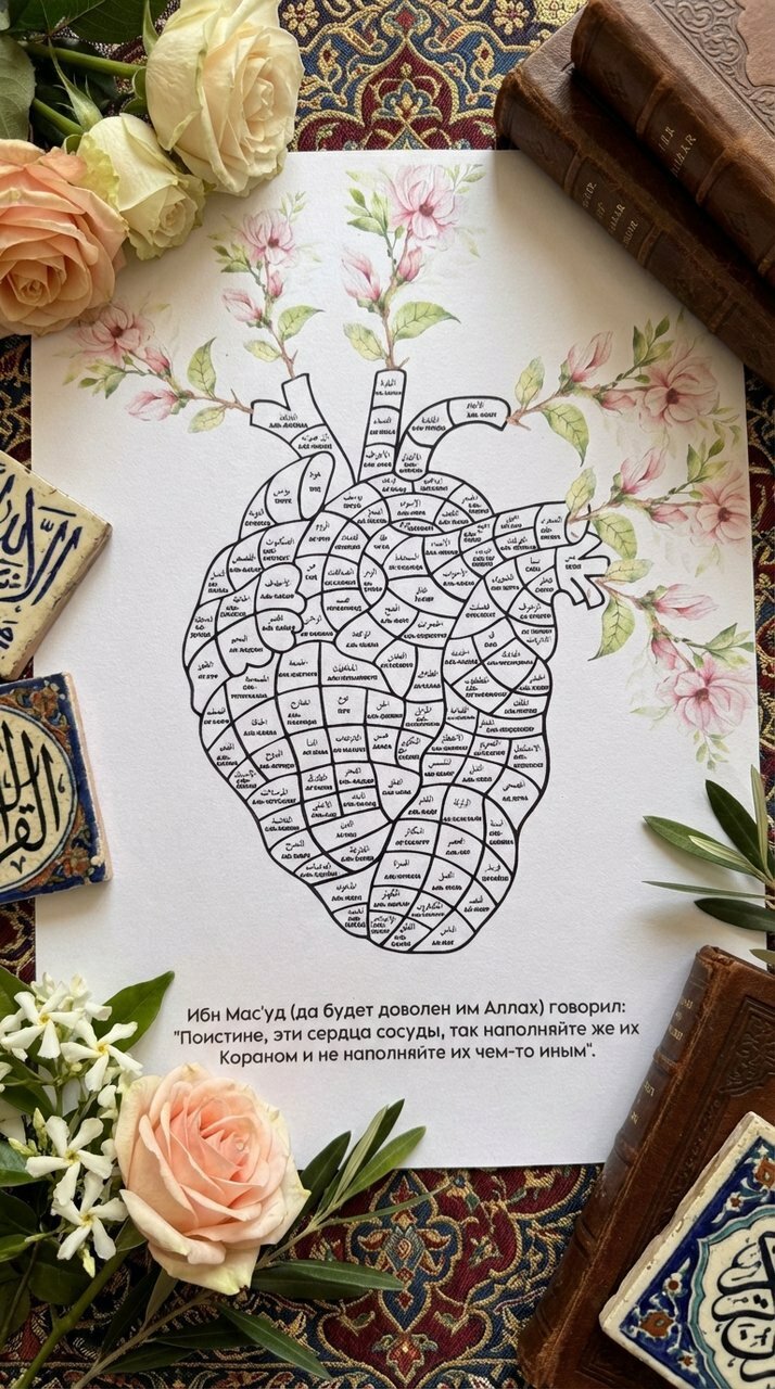 Постер раскраска на Рамадан