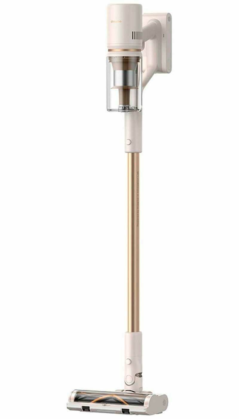 Пылесос Dreame U20, вертикальный, контейнерный, 3 режима, подсветка, белый, золотистый
