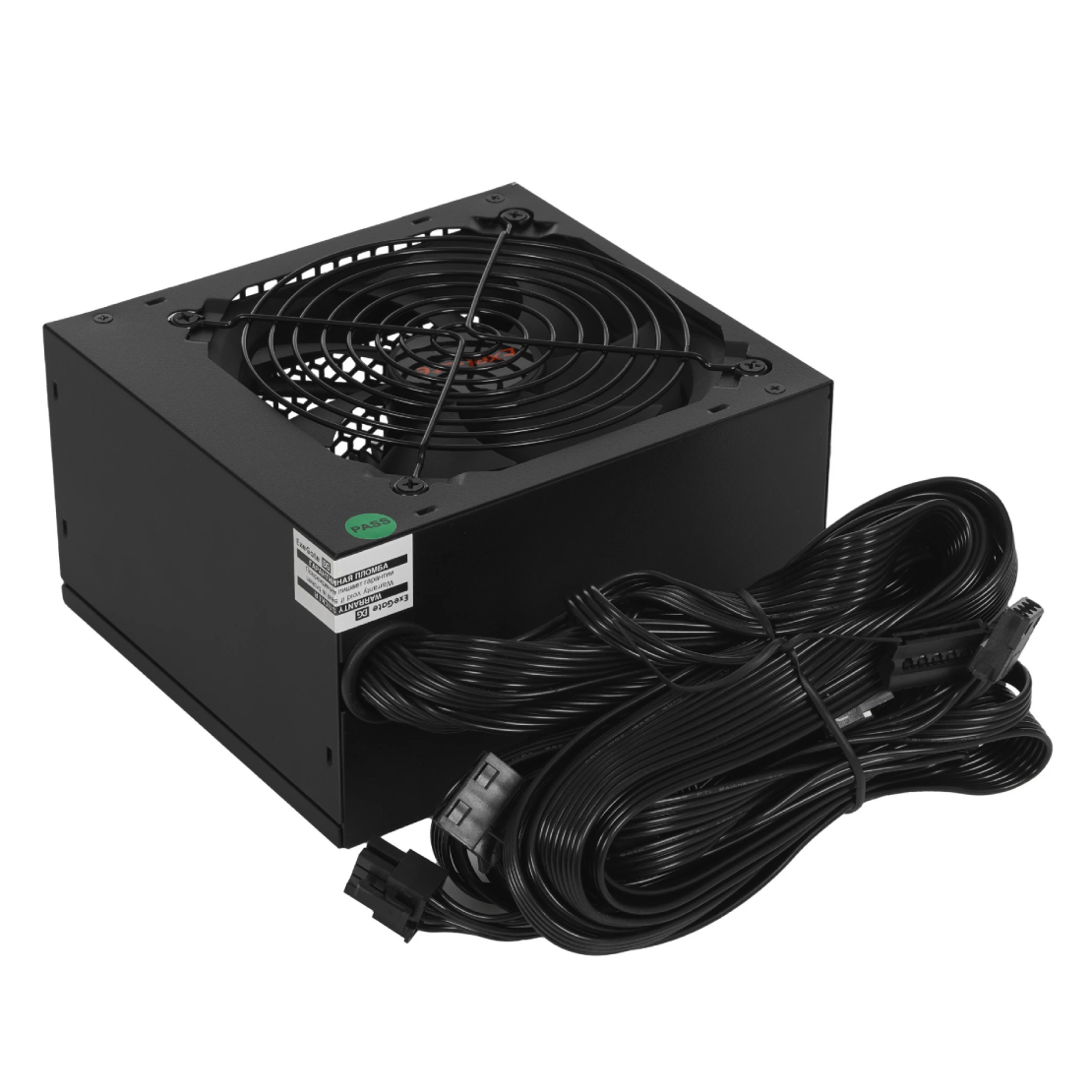 Блок питания ExeGate 500PPH-LT-S EX282040RUS-S, 120 мм, ATX 2.4, 500 Вт, 80 PLUS Standard, черный
