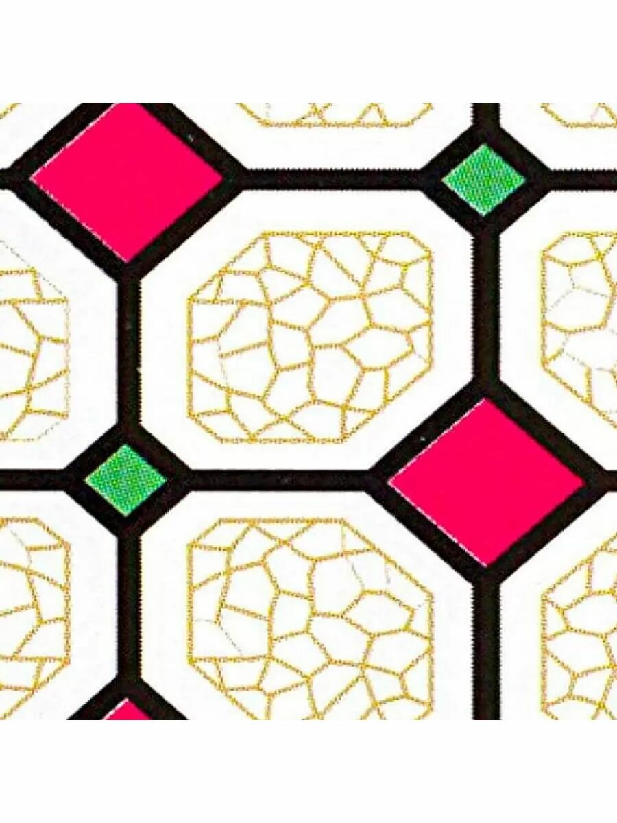 Витражная пленка Color Decor, самоклеящаяся, имитация витражного стекла, 0.45х8 м