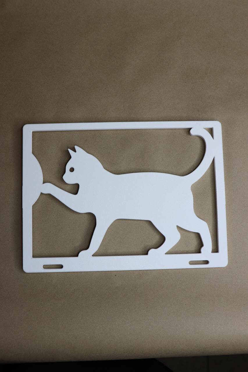 Картина объемная котик 3D интерьерная 24х15 см