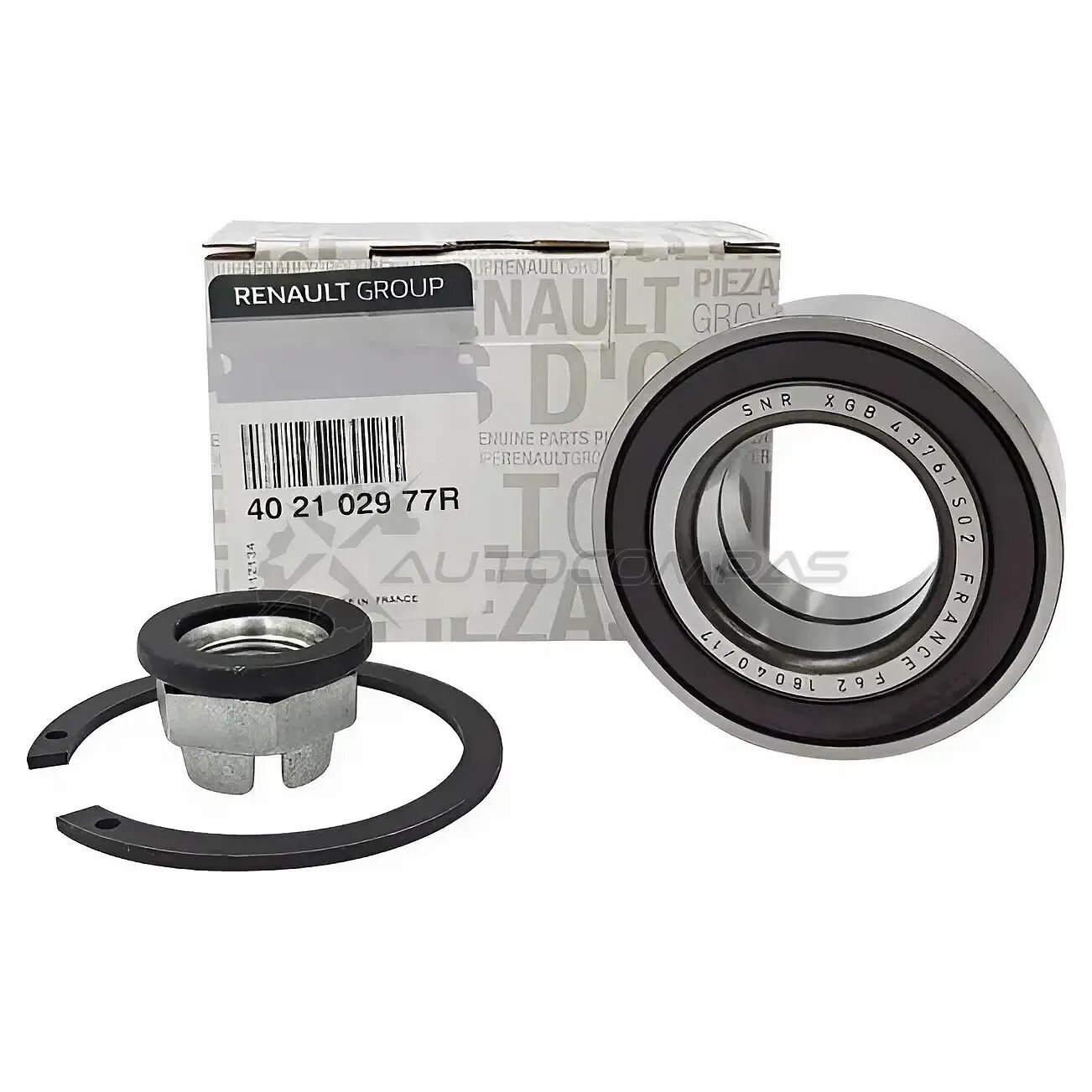 Подшипник передней ступицы Lada Largus Nissan Kubistar Renault Clio Kangoo Logan Megane Sandero Scenic Symbol 1209041452 40 21 029 77R SY WE3A
