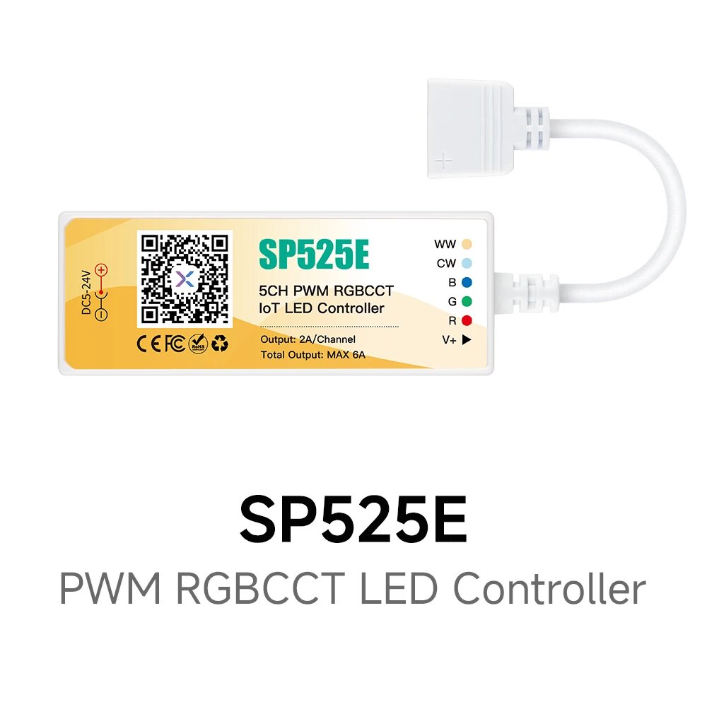 BTF-LIGHTING RGB Контроллер SP52XE 6 Pin RGBCCT SP525E