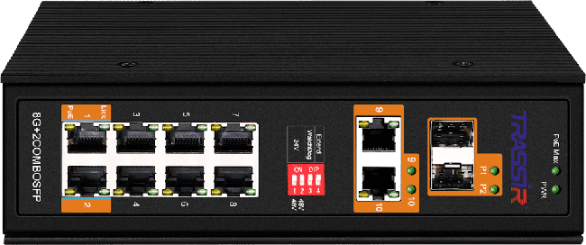 Коммутатор TRASSIR TR-NS15122S-300-8POE