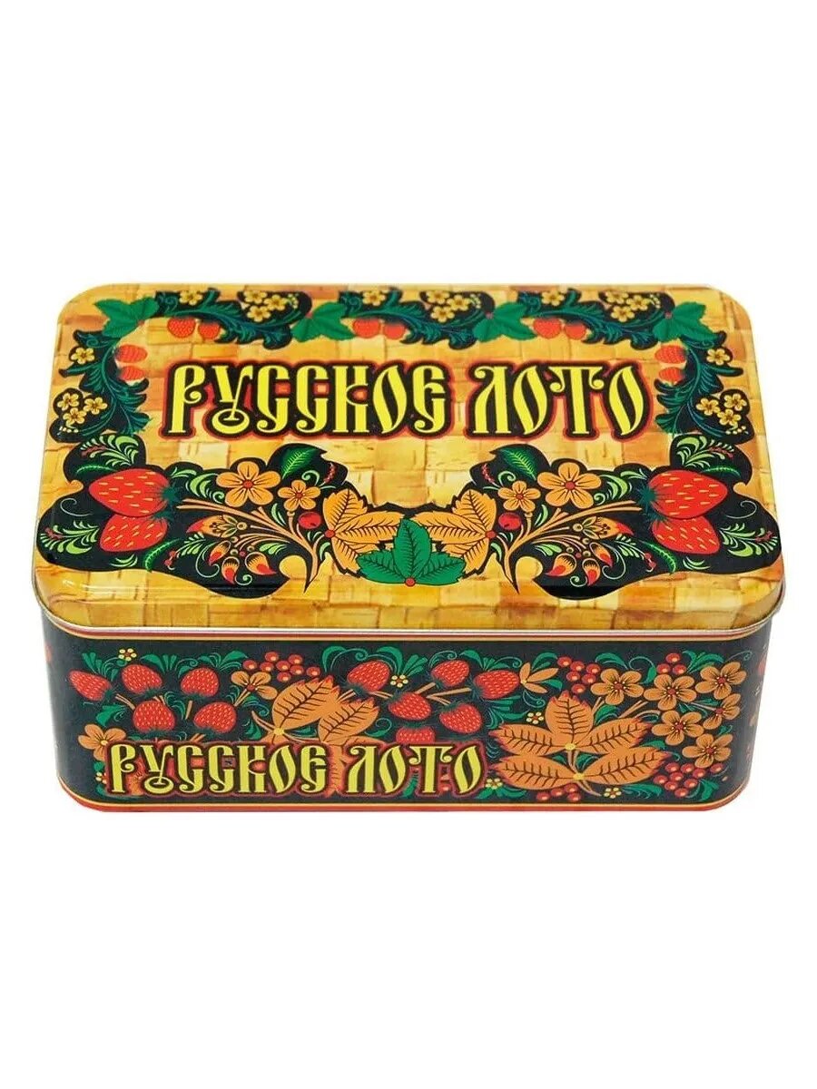 Русское лото настольная игра с бочонками и фишками