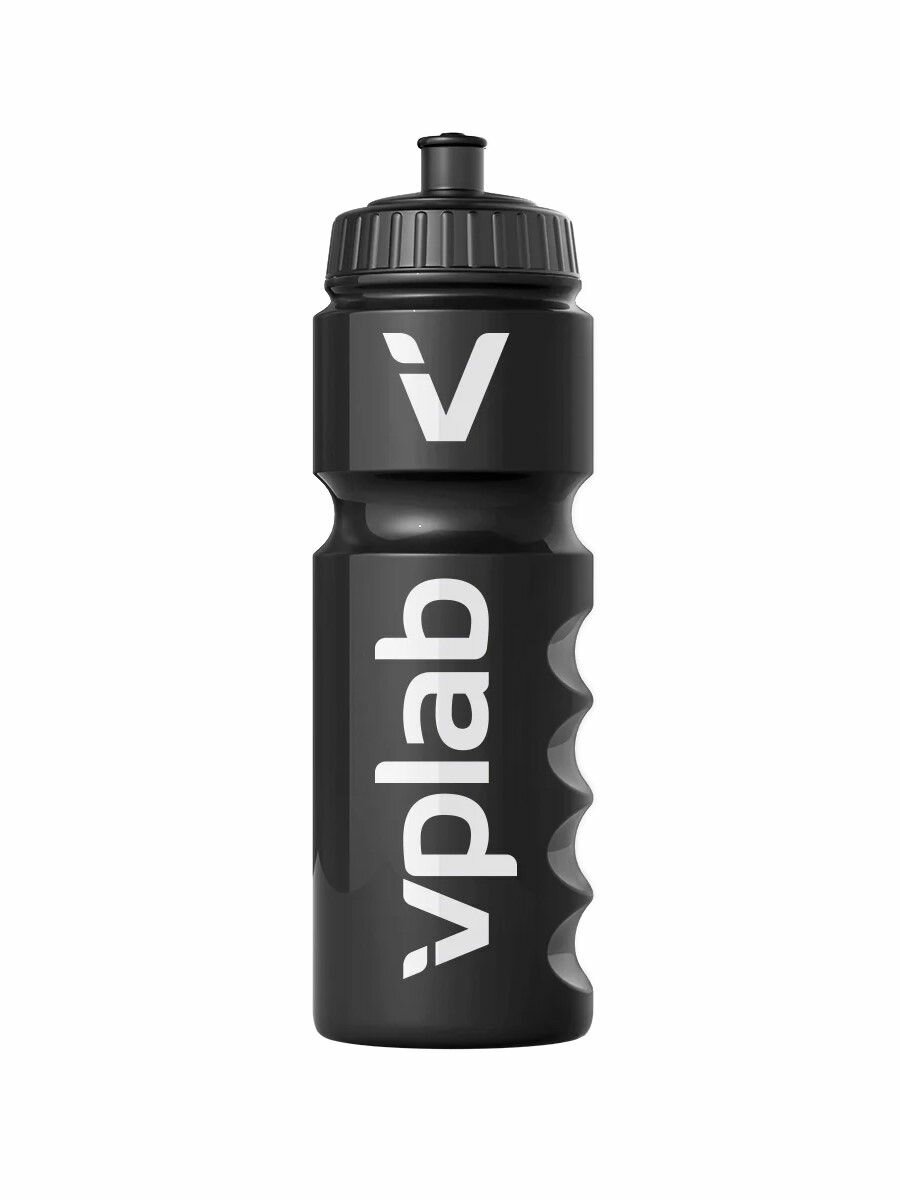 Бутылка для воды спортивная 750 мл черная, Vplab Drinking Bottle Gripper black фитнес бутылка для напитков и коктейлей