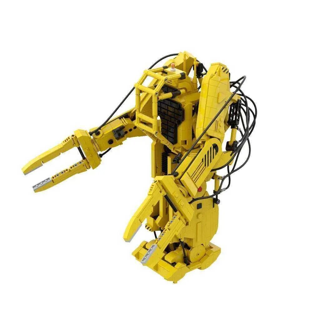MOC Ripleys Powerloader Aliens 2 набор конструктора из пластика желтого цвета, размер 32x37x25.6 см — фото 1