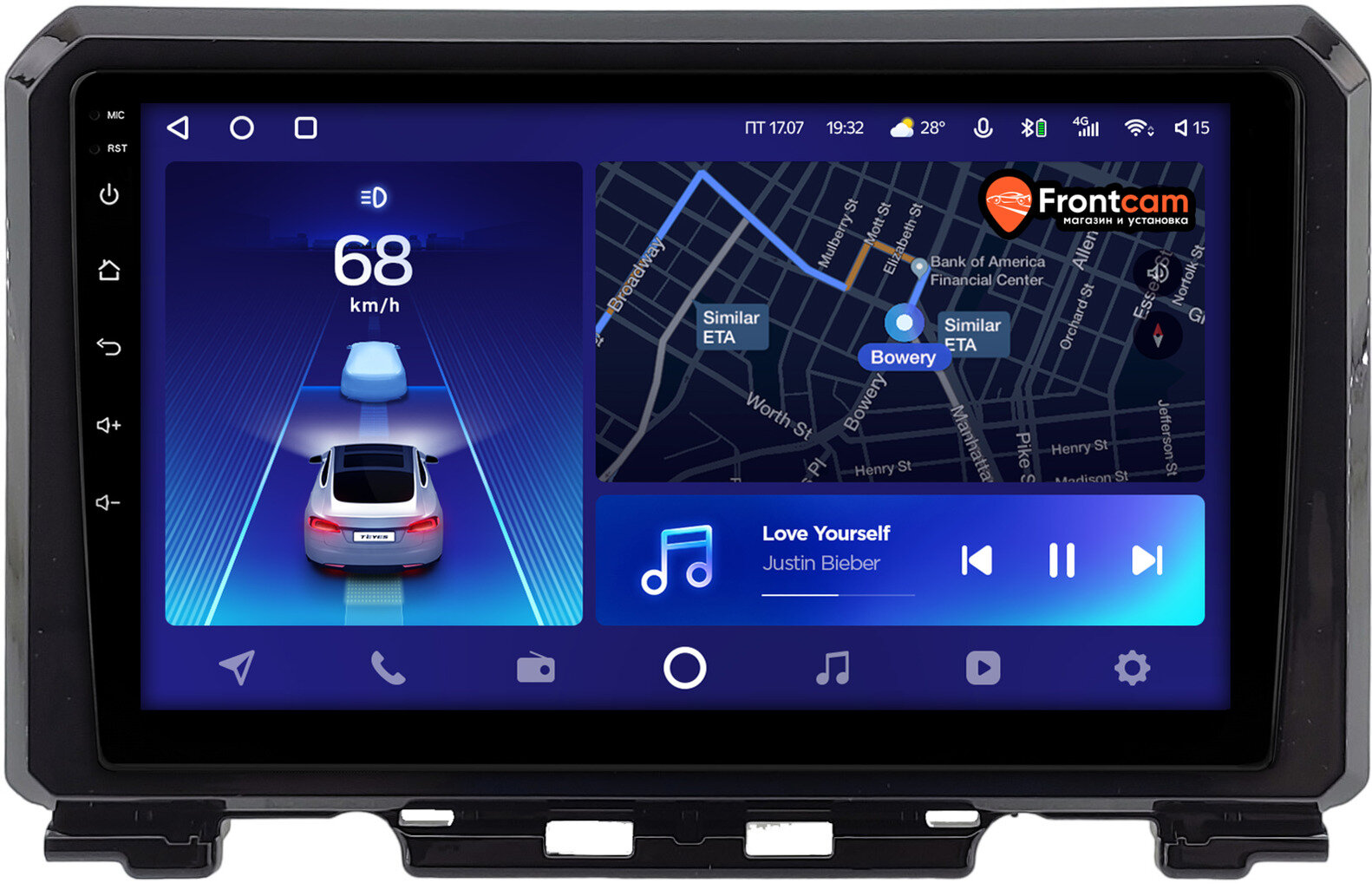 Штатная магнитола Suzuki Jimny 4 2018-2024 Teyes CC2 PLUS 6/128 9" RM-9216 Android 10 (4G-SIM, DSP, QLed)