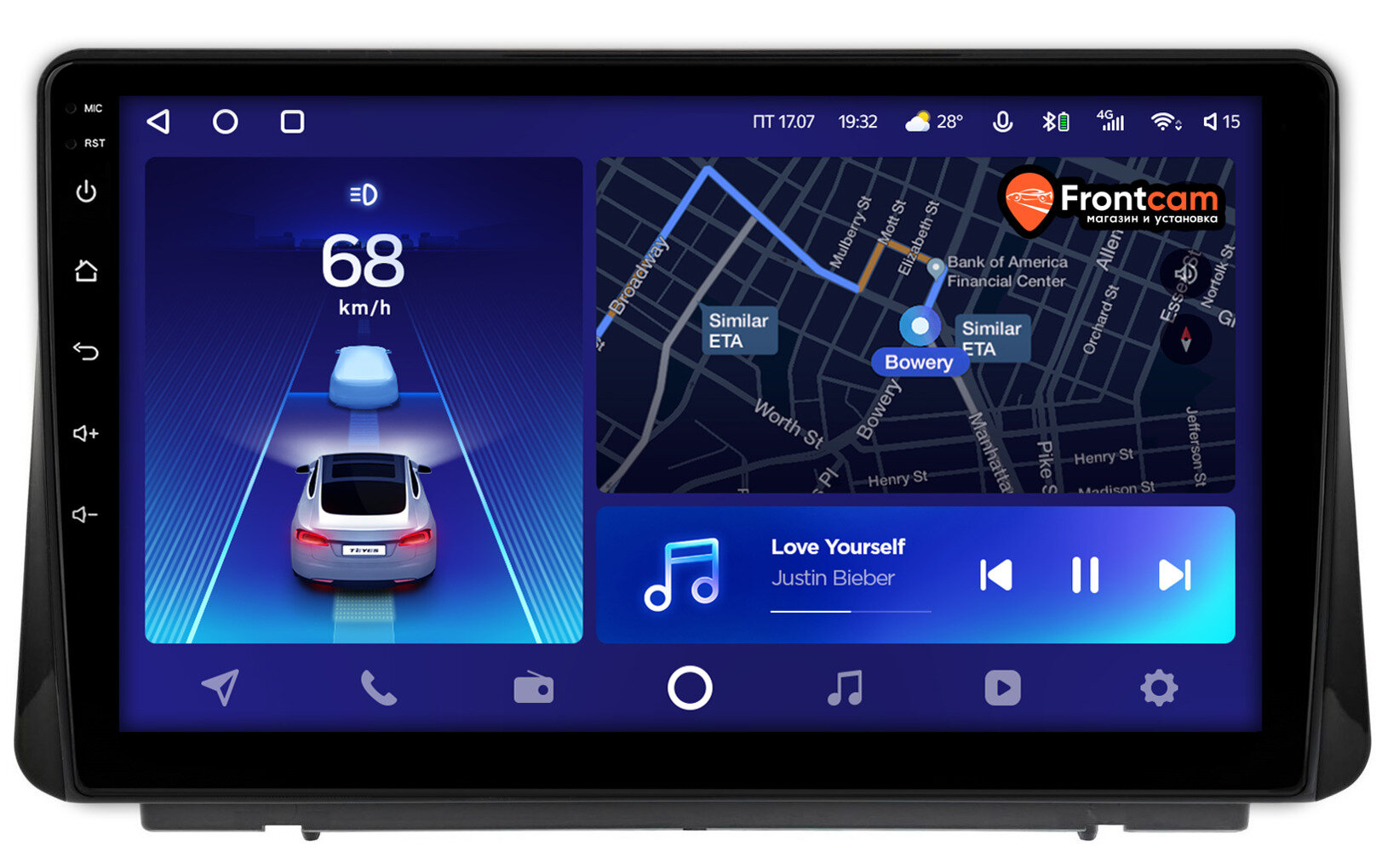 Штатная магнитола Teyes CC2 PLUS 4/64 10" RM-10-1822 Ford Focus 4 2018-2024 Android 10 (4G-SIM, DSP, QLed)