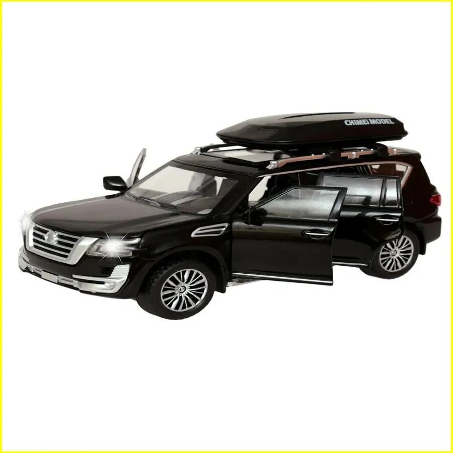 Игрушечная машинка CHIMEI MODEL Nissan Patrol внедорожник 1/32 Черный — фото 1