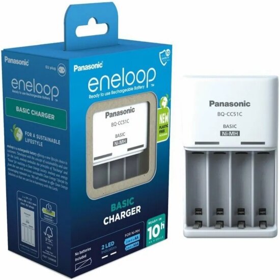 Зарядное устройство Panasonic Basic Charger, BQ-CC51E