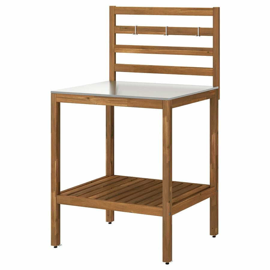 Открытый кухонный шкаф IKEA NAMMARO , цвет коричневый, 80х62 см, 806.088.10