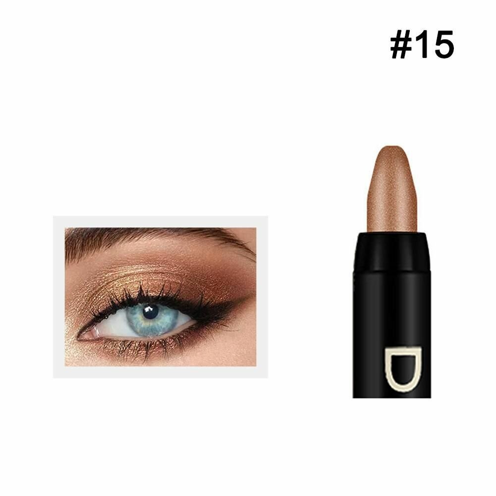 16 цветных водостойких карандашей для глаз с блестками: для век и слизистых, стойкие тени-хайлайтеры