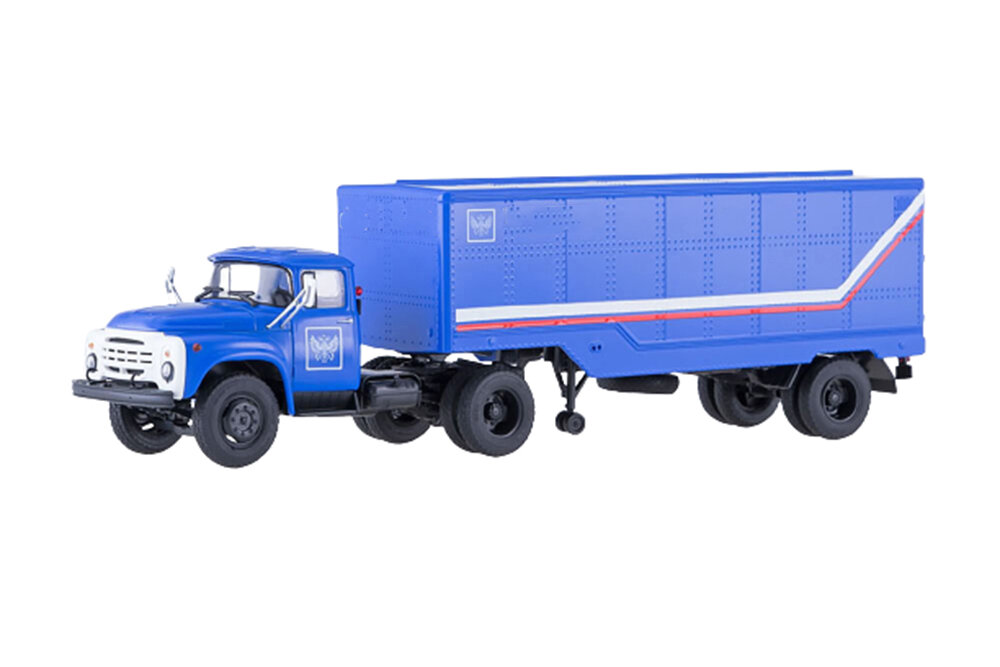 Модель коллекционная автоистория Лихачев 130В1 с полуприцепом ОДАЗ-794