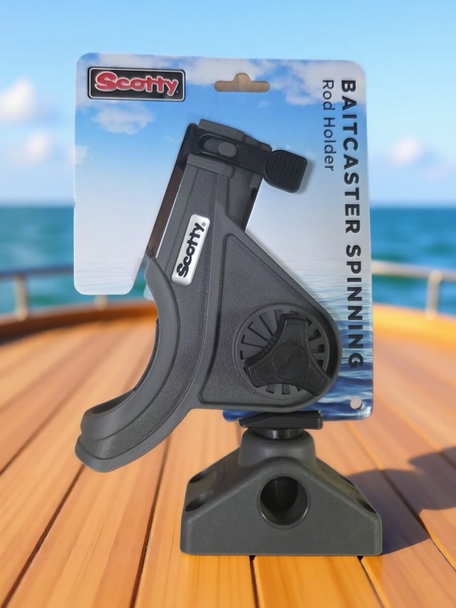 Держатель для спиннинга Scotty 0280 1501, пластик, серый, для разных типов ловли