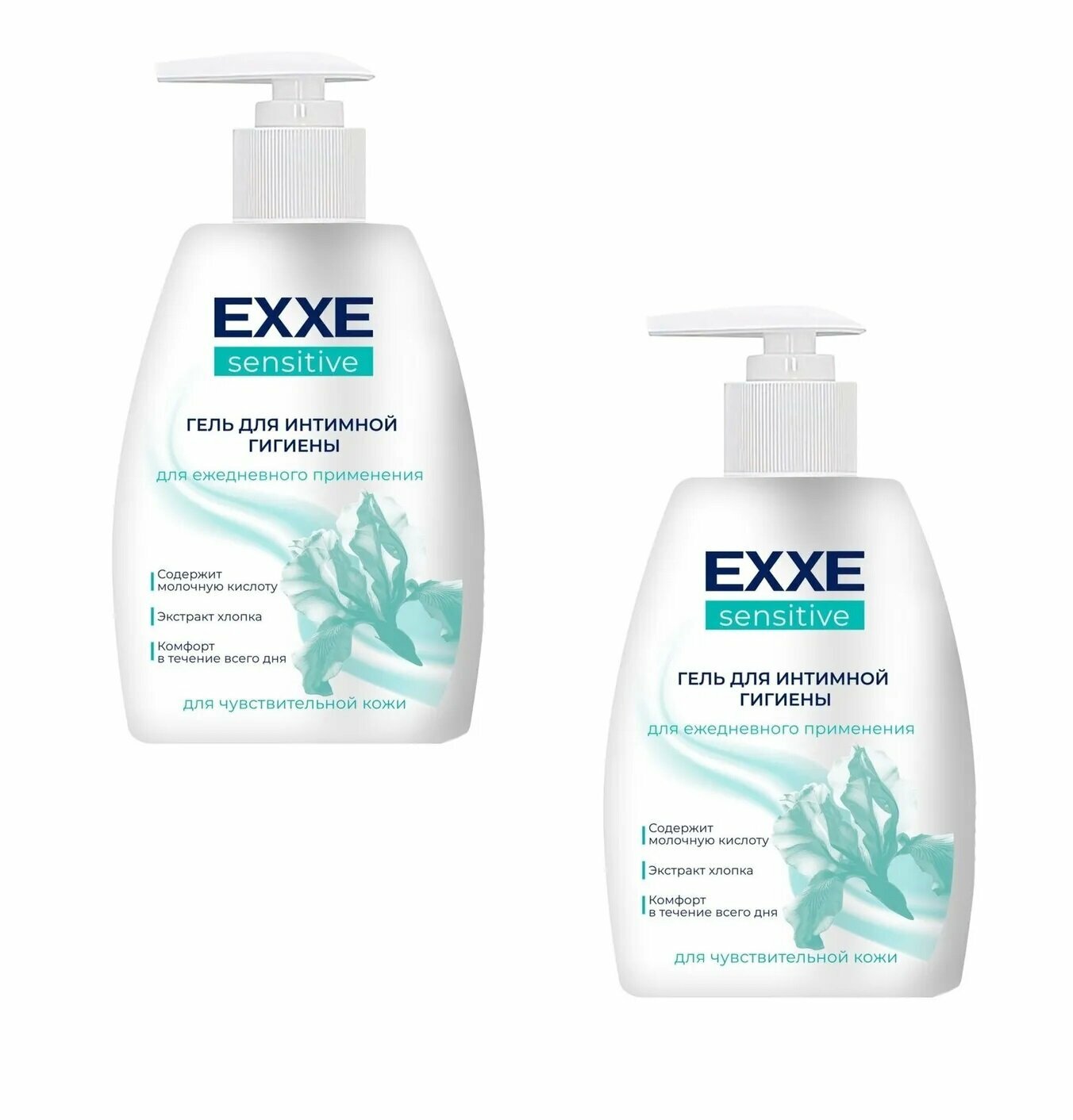 Гель Exxe для интимной гигиены Sensitive, 250 мл 2шт