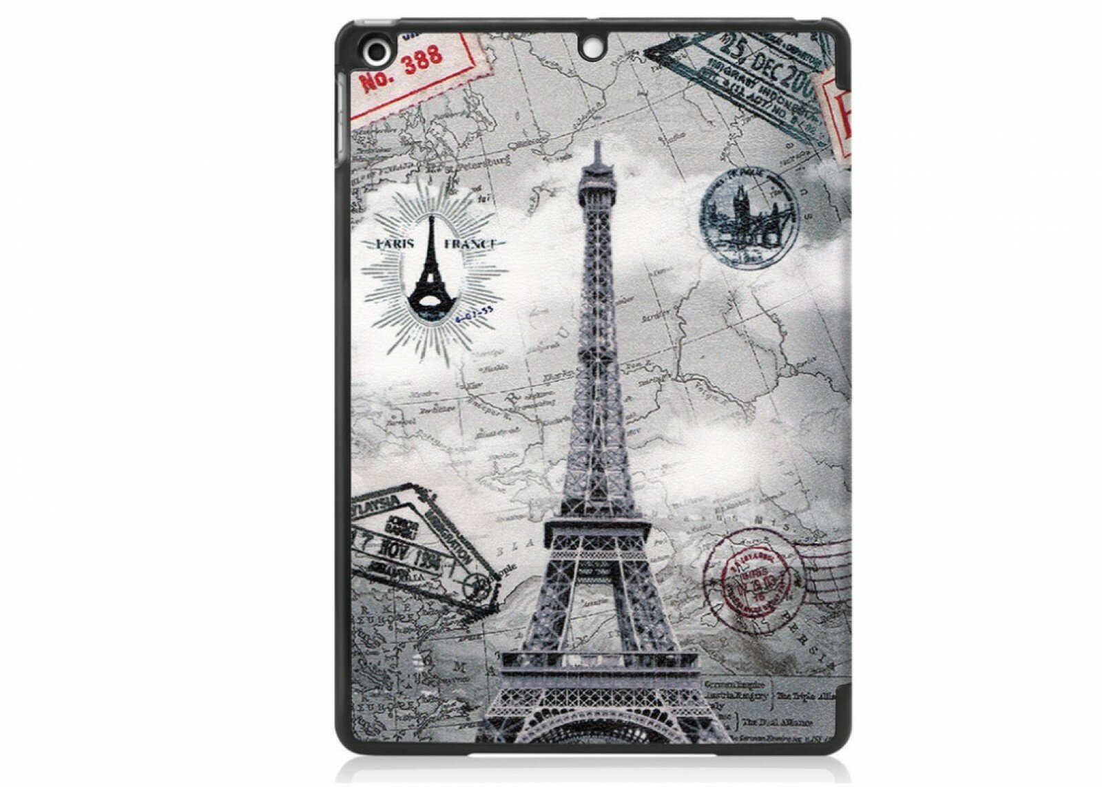 Чехол-обложка MyPads для Apple iPad 7, 8, 9 10.2 с принтом Эйфелевой башни, тонкий и легкий