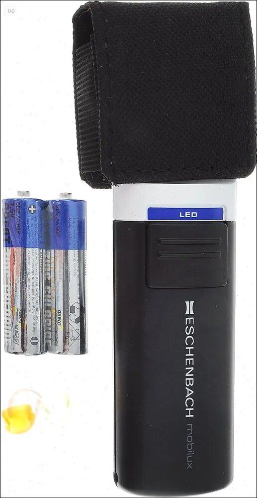 Лупа Eschenbach mobilux 12.5x с LED подсветкой, ручная, для чтения и рукоделия, Германия — фото 1