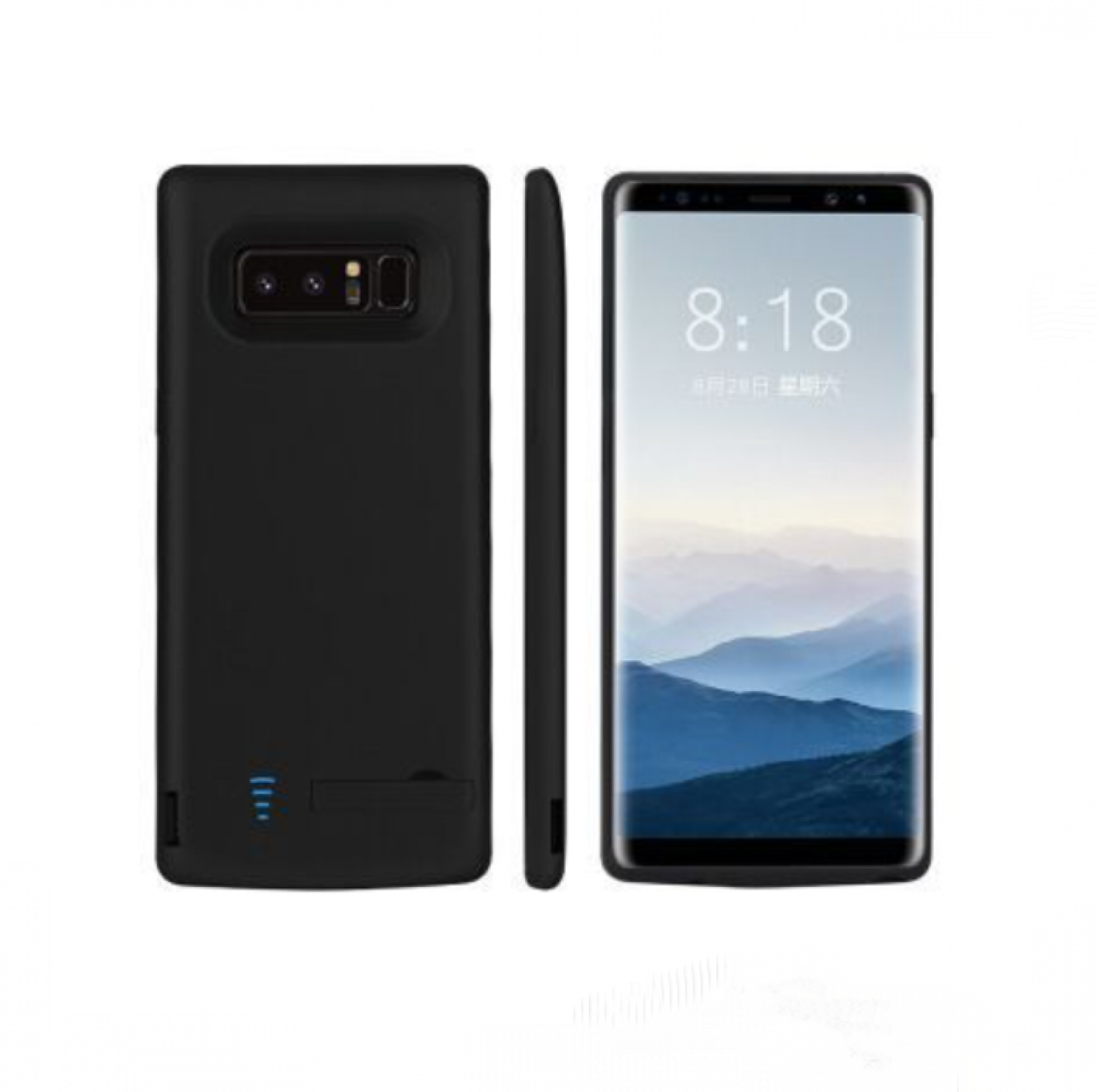 Чехол-бампер MyPads для Samsung Galaxy Note 8 с встроенной батареей 6500mAh, черный