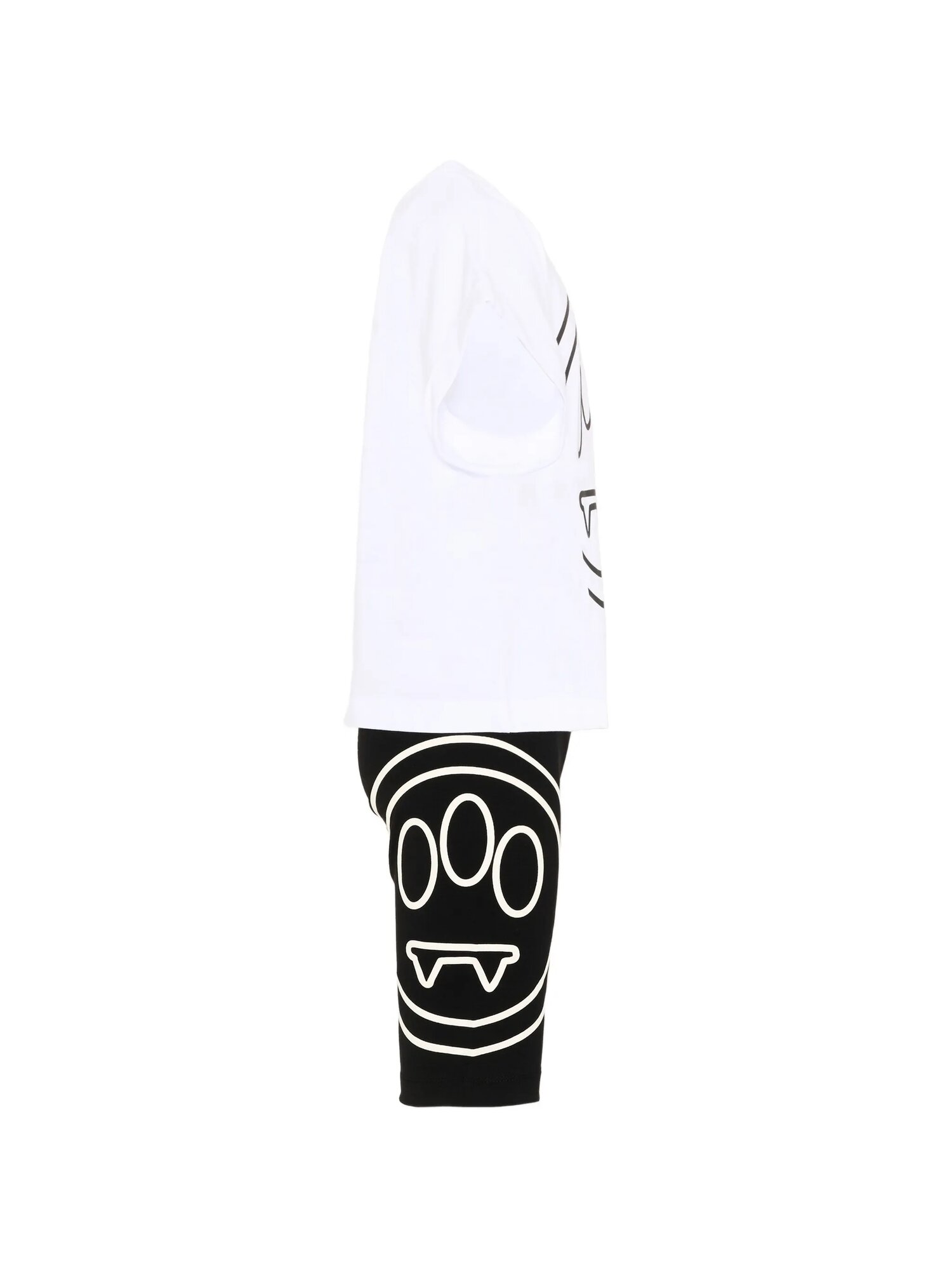 Комбинезон BARROW Graphic print short tracksuit, размер 4 года, бежевый/белый — фото 1