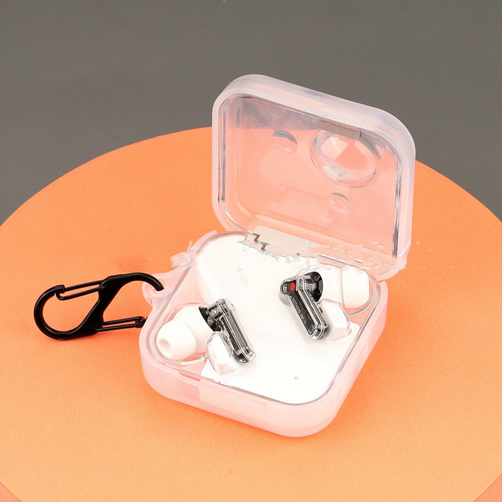 Защитный силиконовый чехол MyPads для беспроводных наушников Nothing ear прозрачный