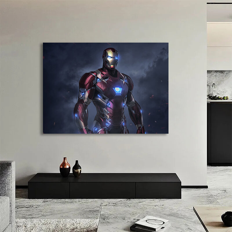 Картина на стену - "Железный человек, Iron Man" , 60х80 см.