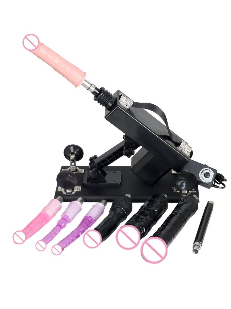 Секс-машина с 8 насадками, автоматическая машина для мастурбации для женщин и мужчин, телескопические секс-игрушки