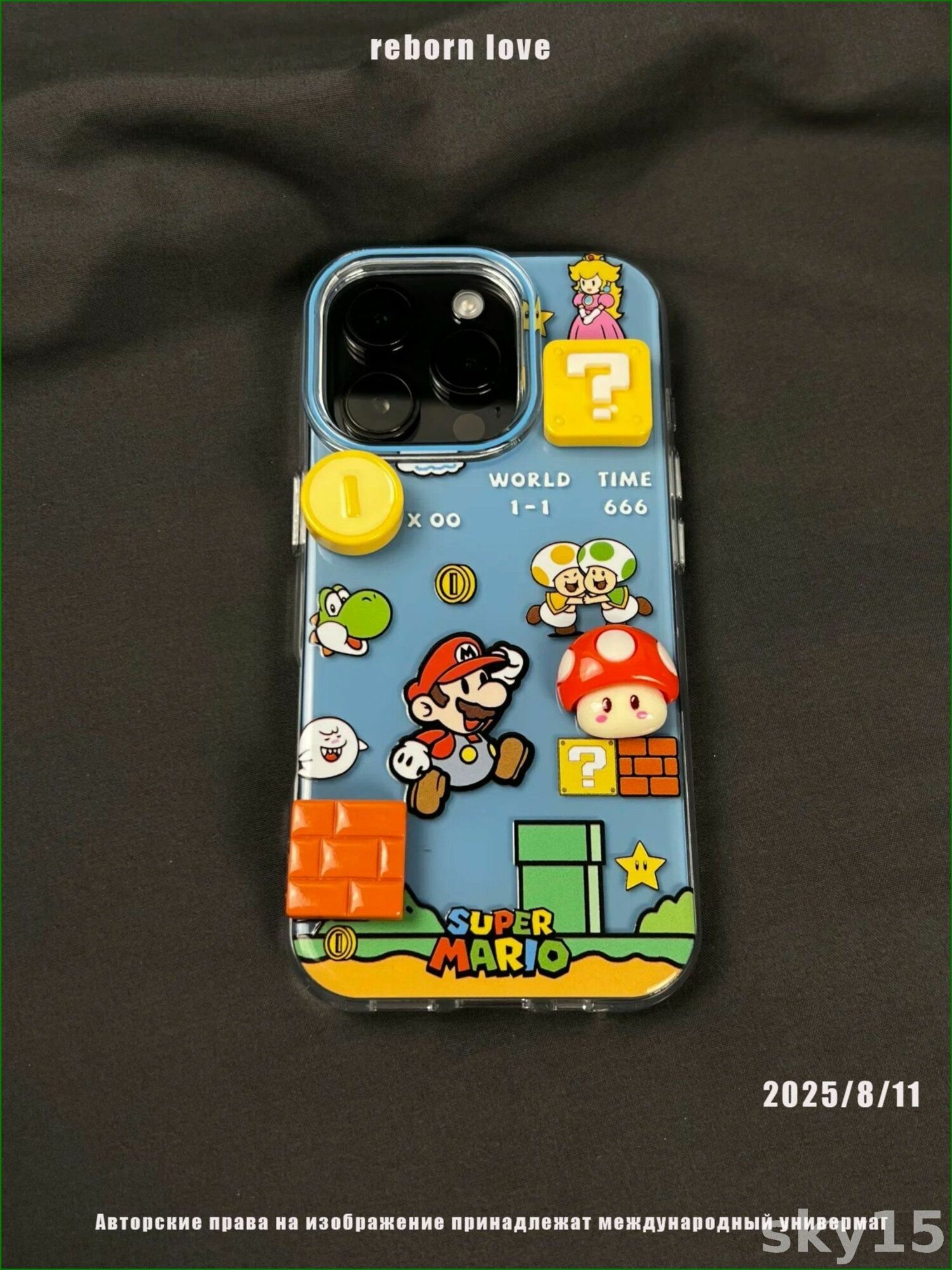 Эксклюзивный чехол с 3D фигуркой Марио для iPhone 13