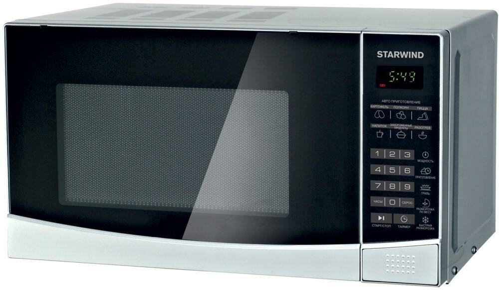 Микроволновая печь Starwind SMW2820 20л. 700Вт серебристый/черный
