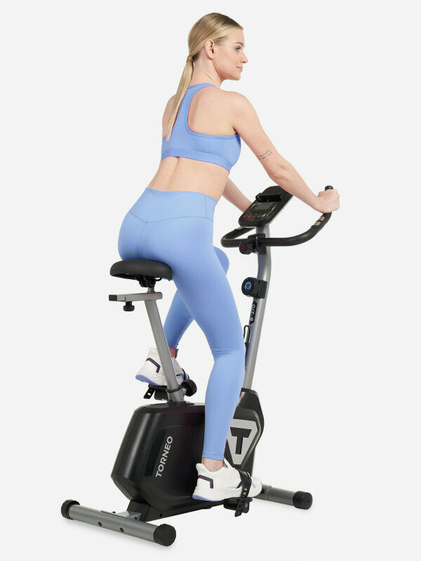 Велотренажер Torneo Riva B-270, магнитная система нагрузки, до 120 кг, черный