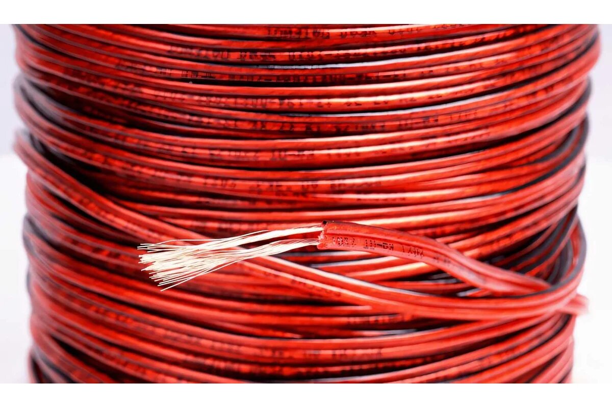 Акустический кабель Ural Sound Урал Патриот КА‑ПТ 2х2,5 мм² (14GA) 10 м черный/красный