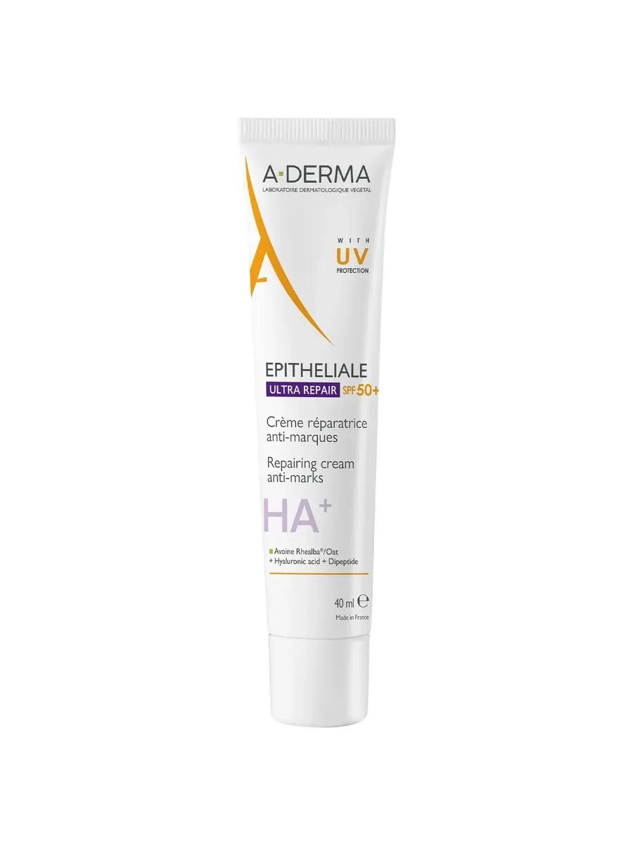 Восстанавливающий Крем A-Derma Ultra Repair SPF 50+, гипоаллергенный, 40 мл