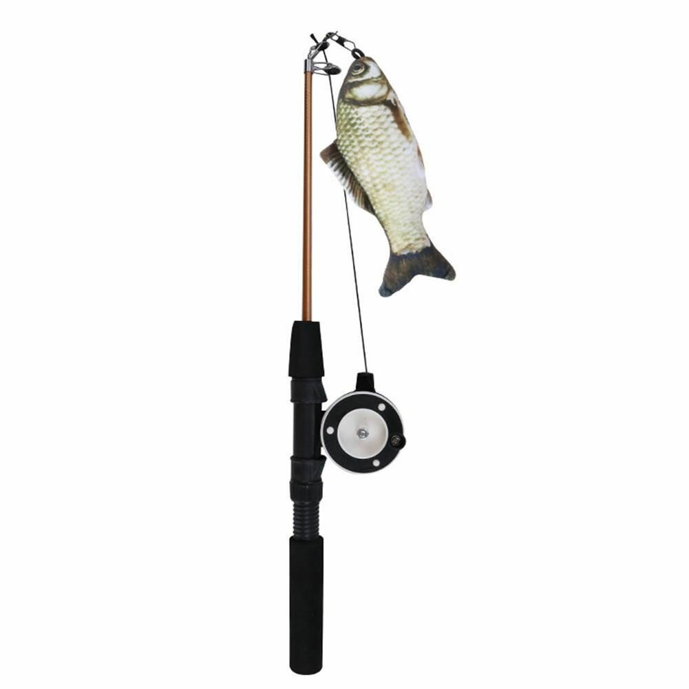 Игрушка для кошек/телескопическая дразнилка для кошек с хвостиком 1 шт.