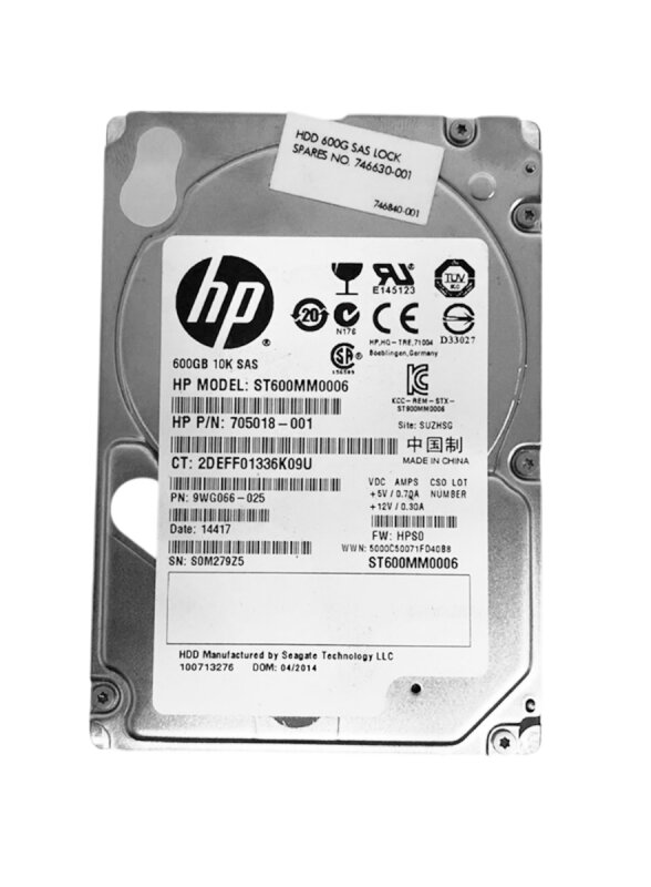 Жесткий диск HP 600Gb 10000 SAS 2.5" HDD 658773-001