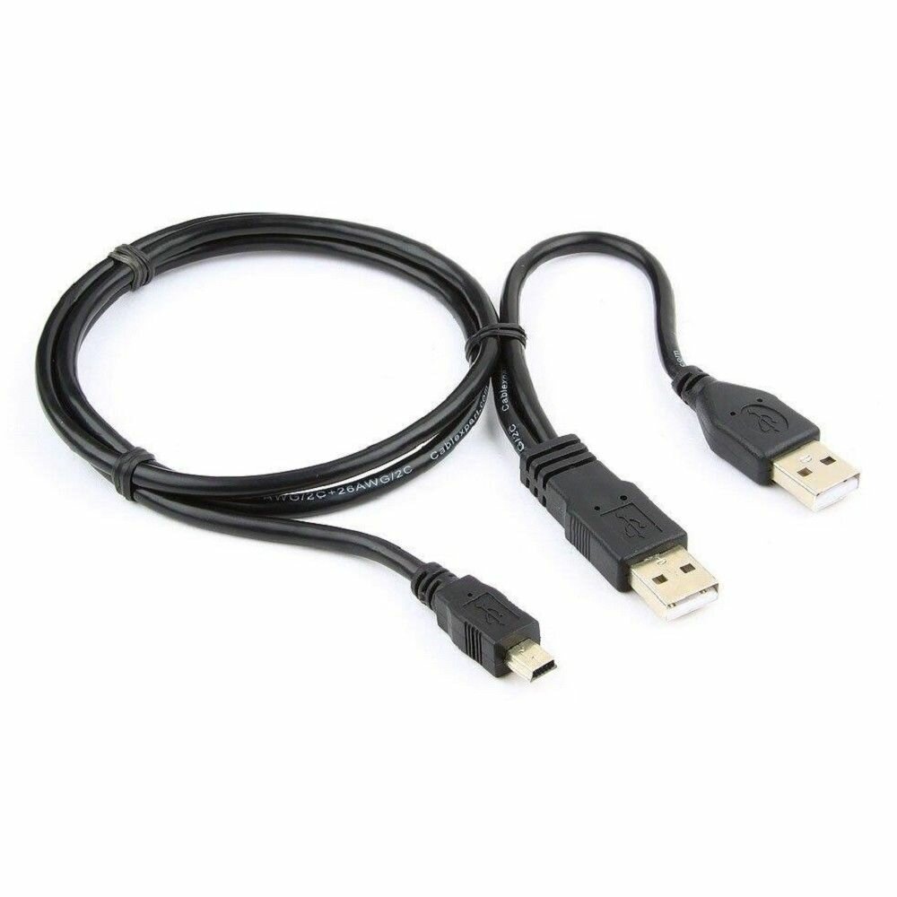 Gembird/Cablexpert CCP-USB22-AM5P-3 USB 2.0 Pro Кабель , 2xAM/miniBM 5P, 0.9м, экран, черный