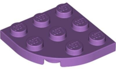 Деталь Lego 30357 Plate, Round Corner 3 x 3