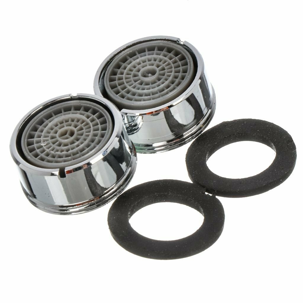 Аэратор для смесителя ComfortFactor F04, нержавеющая сталь, наружная резьба, 2 штуки, цвет хром, артикул 65510-20