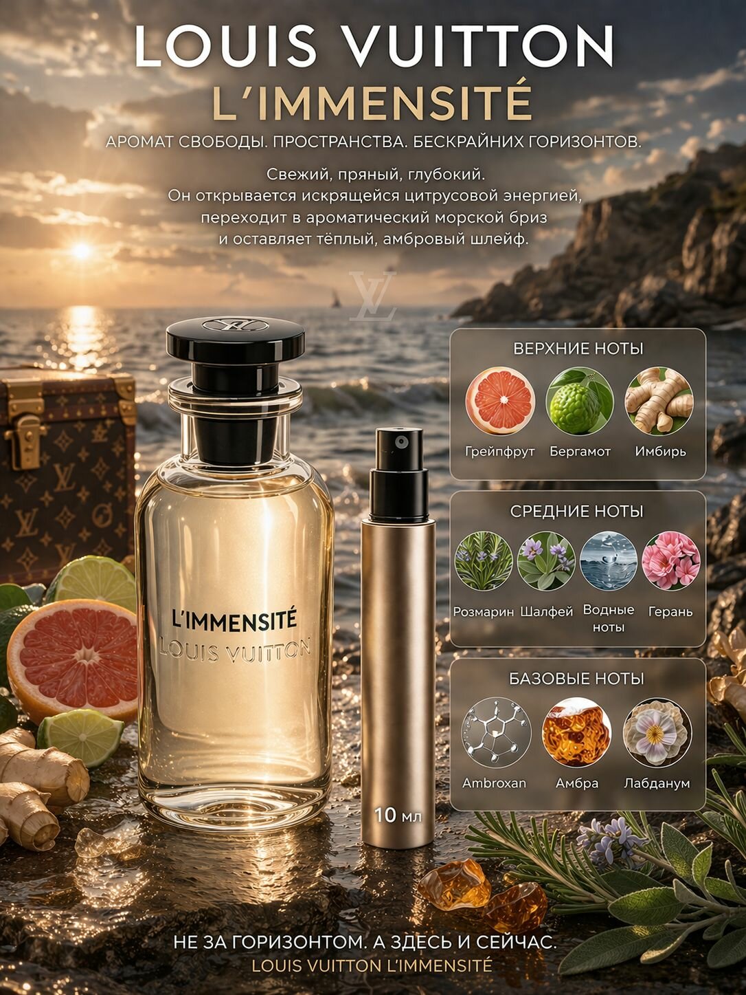 Louis Vuitton L'Immensite Вода парфюмерная для мужчин 10 ml