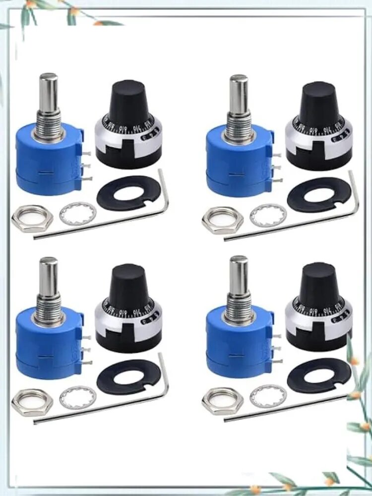 (J M X W) 4 Шт. 3590S-2-103L 10 КОм Поворотный Потенциометр, потенциометр поворотный