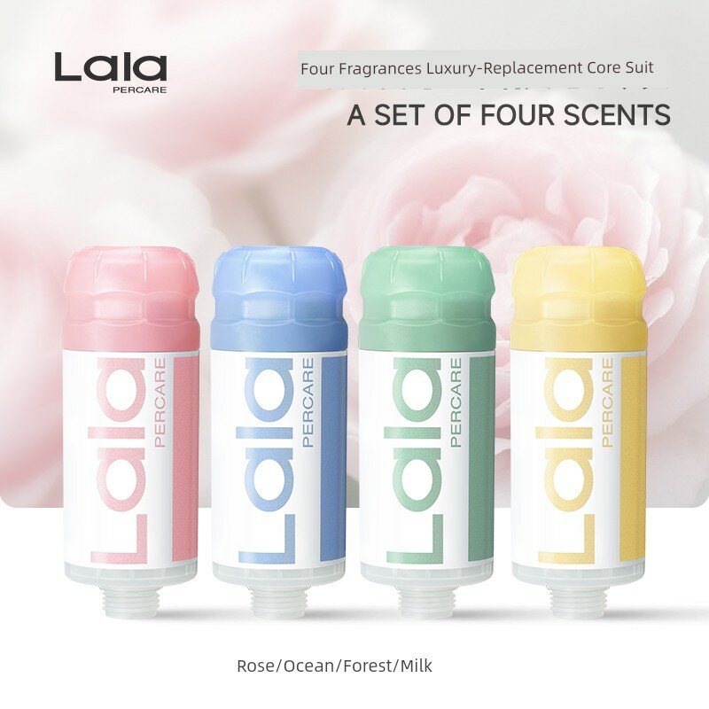 Набор для ванной комнаты: душевая лейка Nora's Summer Fragrance Damascus Space Ring с фильтром и регулировкой давления