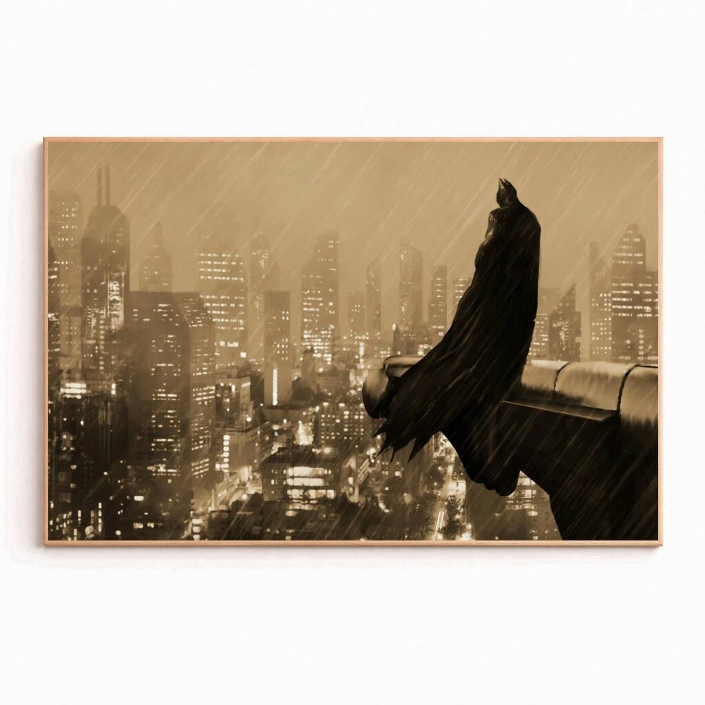 Постер Бэтмен: Тёмный рыцарь Готэма , глянцевая фотобумага (30х21см)