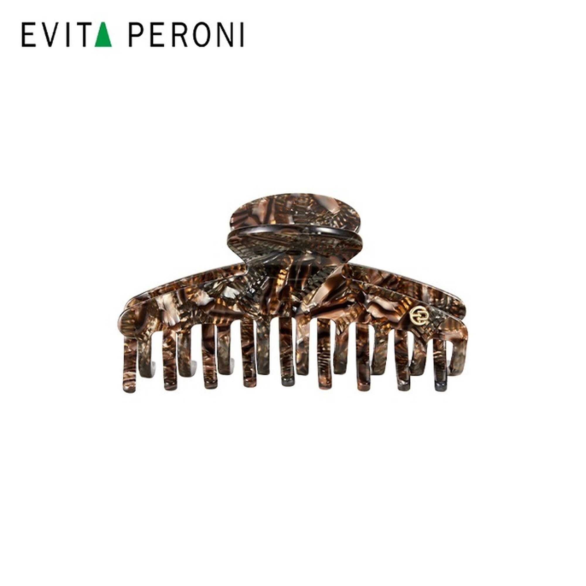 Заколка для волос Evita Peroni, акрил, коричневый, 10x4.5x5 см