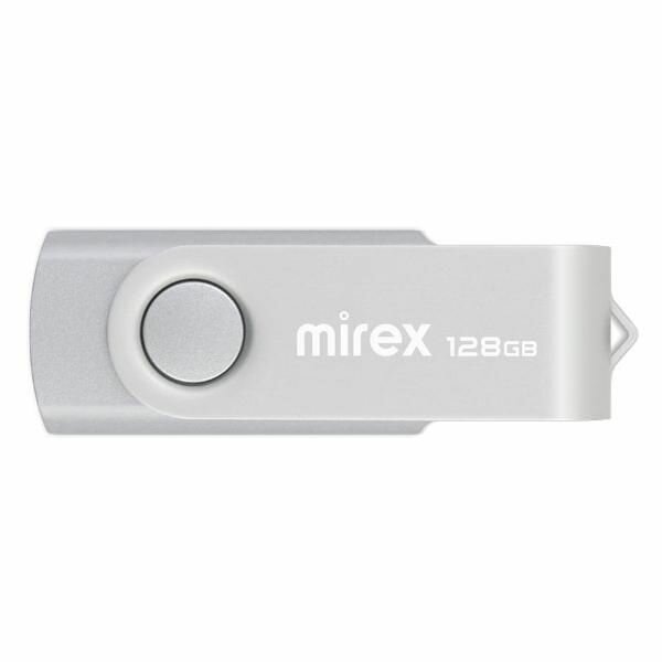 Флэш диск USB Mirex SWIVEL SILVER 128GB 13600-FMUSI128