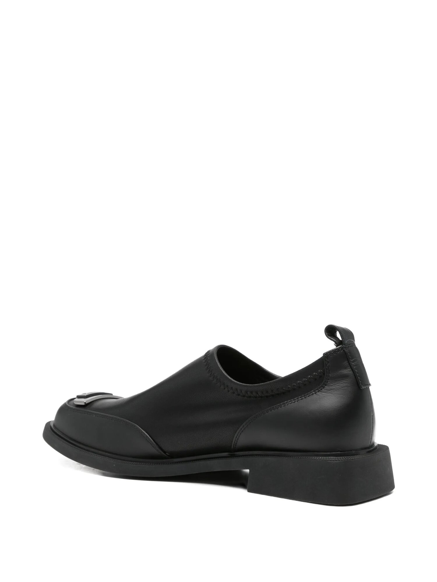 Лоферы LINDA BAUMANN Logo-plaque square-toe loafers, размер 38 — фото 1